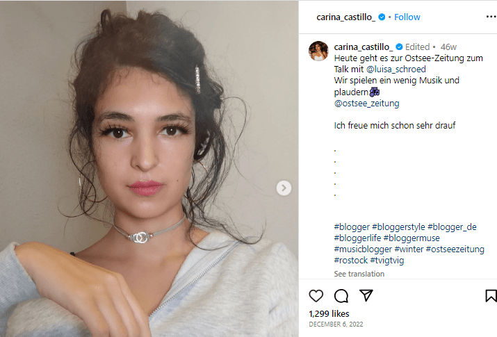 Carina Castillo Alter,Vermögen, Eltern, Kinder ,Größe