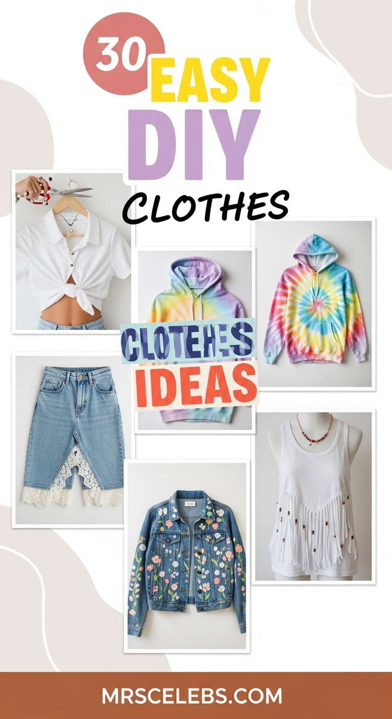 Easy Diy Clothes Ideas