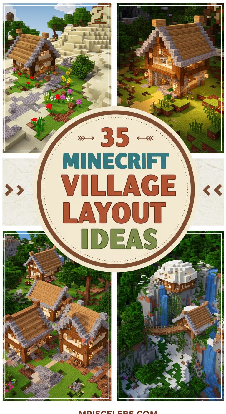MINECRAFT VILLAGE LAYOUT IDEAS