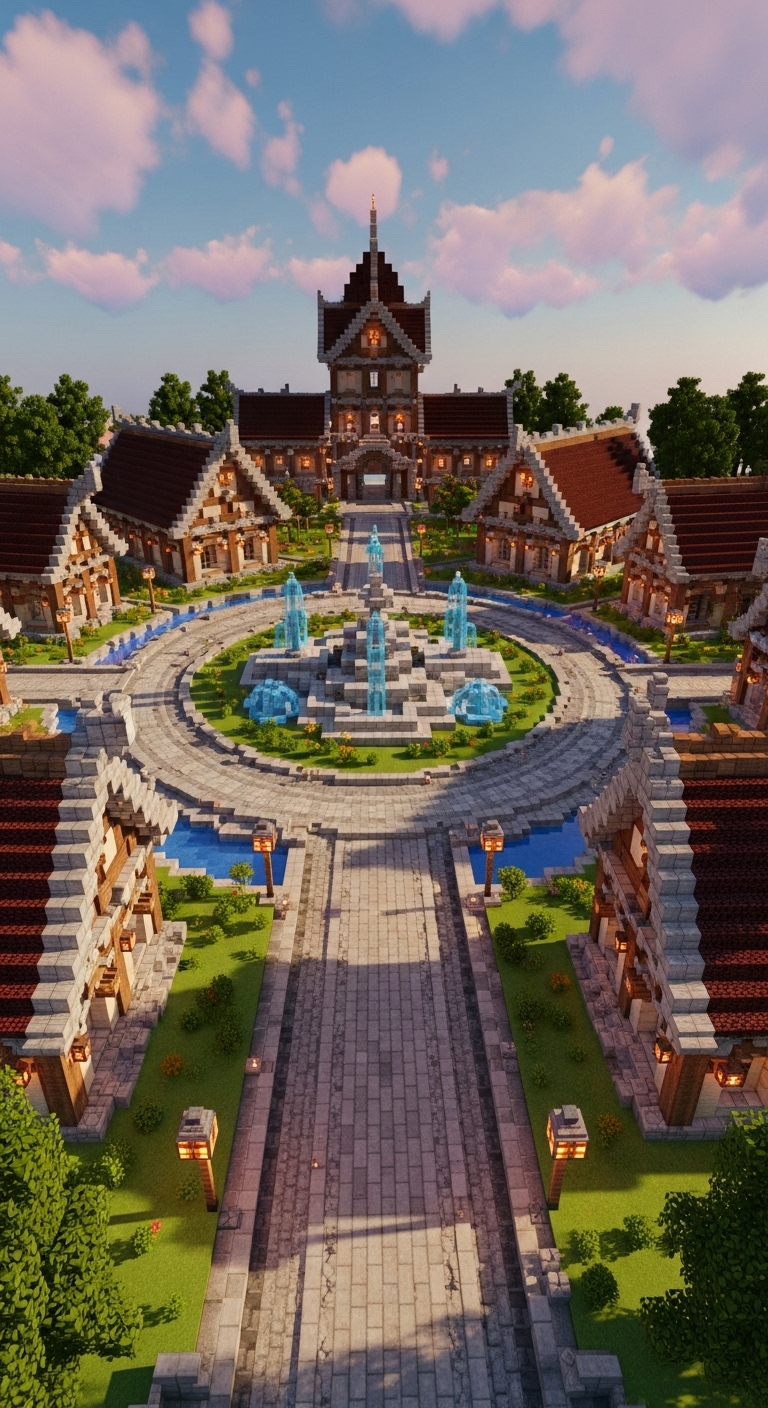 MINECRAFT VILLAGE LAYOUT IDEAS