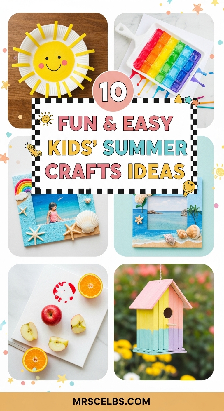 10 FUN & EASY KIDS’ SUMMER CRAFTS IDEAS