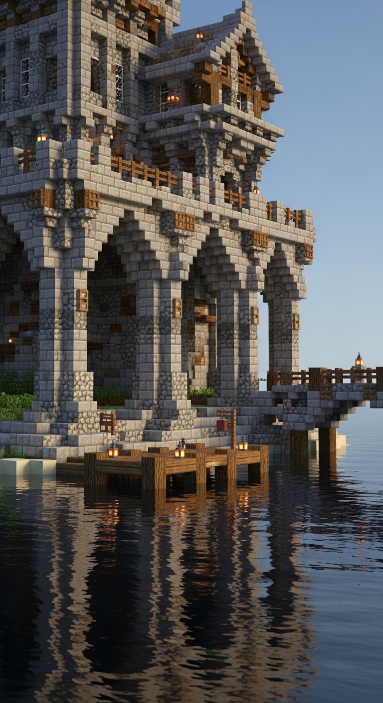 11 Minecraft Small Stone Fortress Ideas
