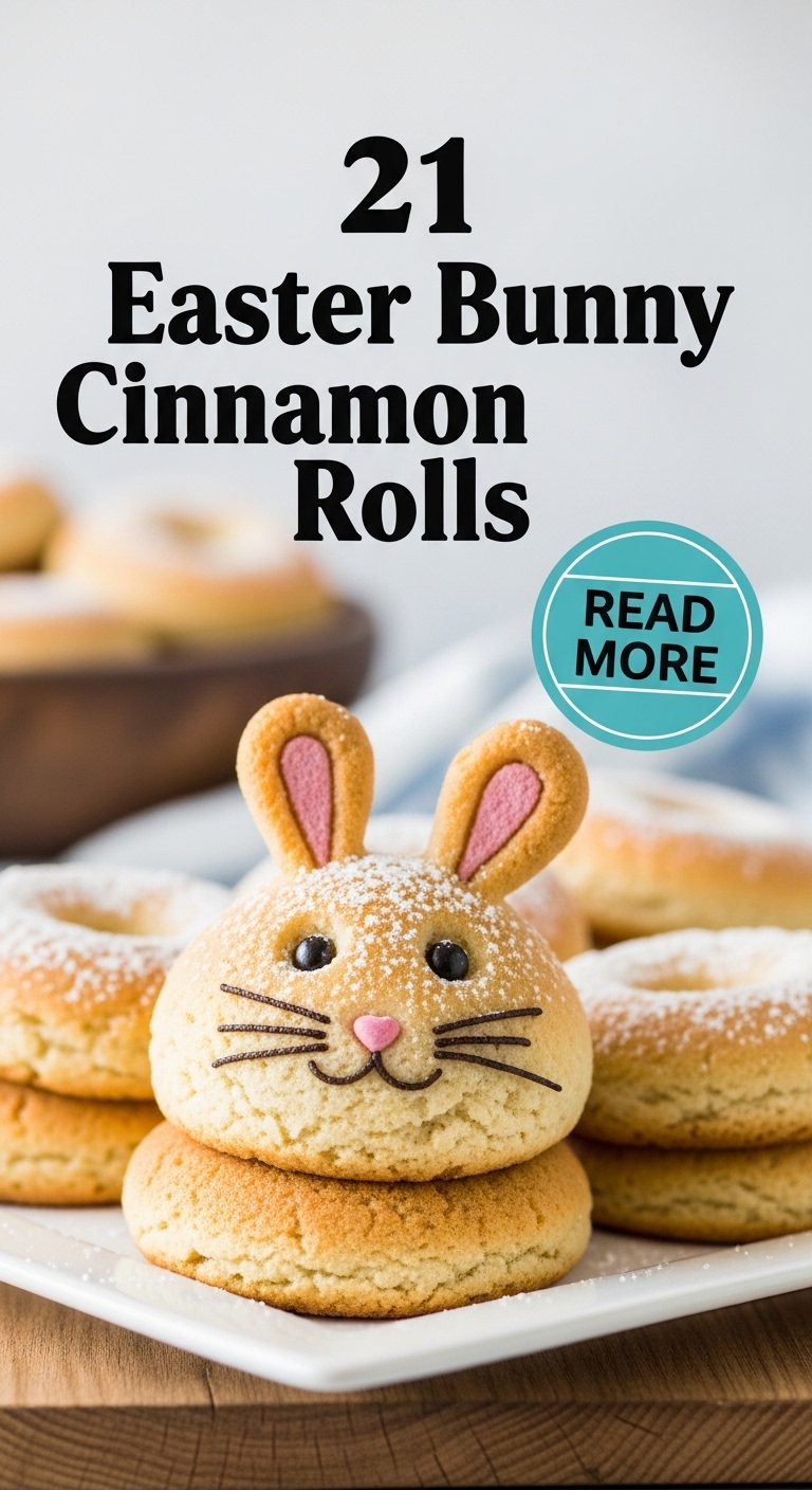 21 Easter Bunny Cinnamon Rolls