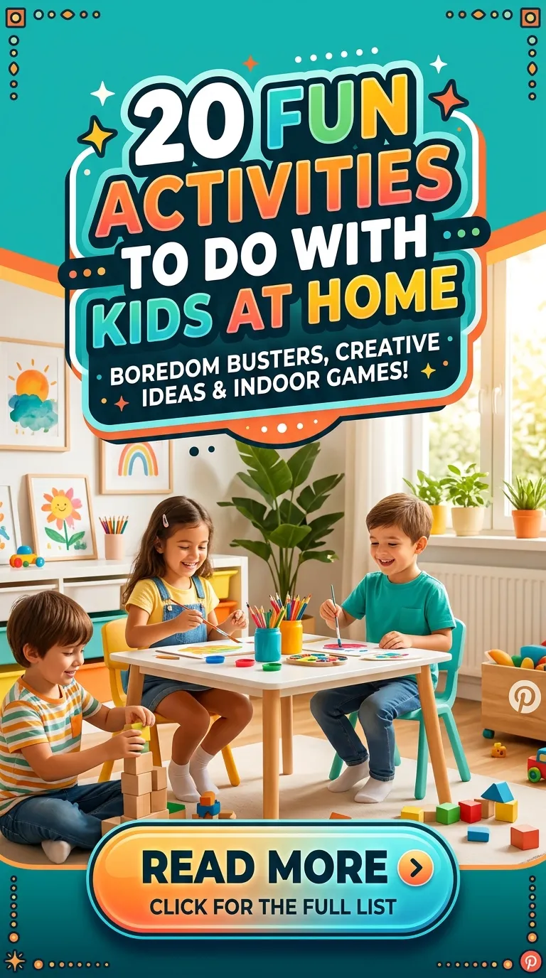 20 Fun Activities to Do With Kids at Home