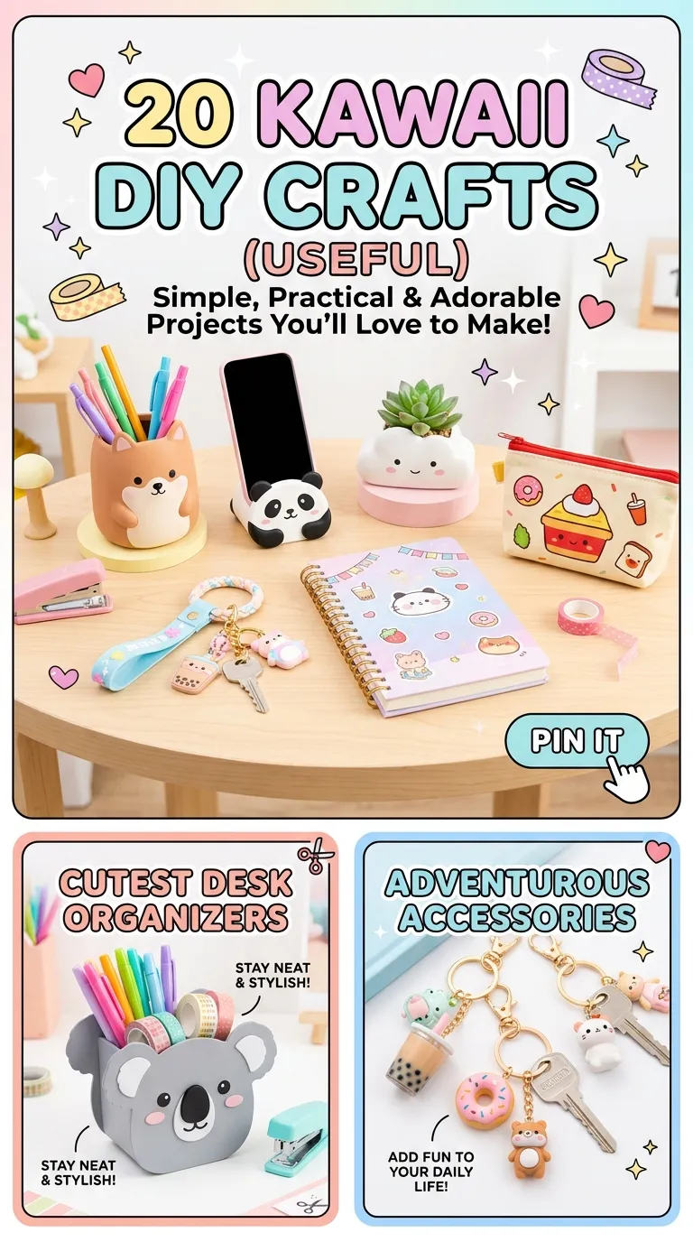 20 Kawaii DIY Crafts Useful